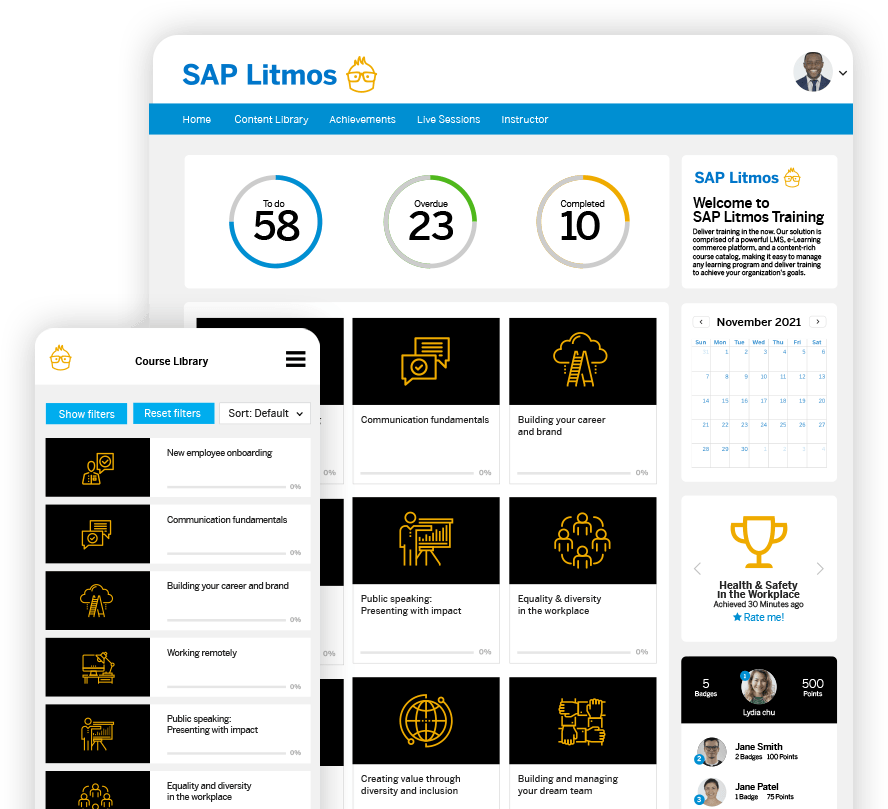 Online Training Platform Solutions | SAP Litmos LMS